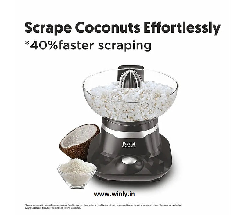 Preethi Cocosta - Coconut Scraper & Citrus Juicer