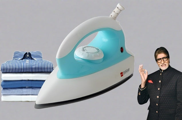 Cello Trio Dry Iron 1000W – Lightweight & Efficient Iron