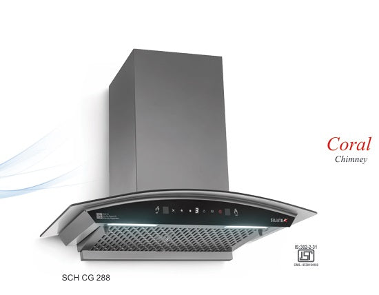 Sujata Coral SCH CG 288 Auto Clean Chimney 60 CM | Winly
