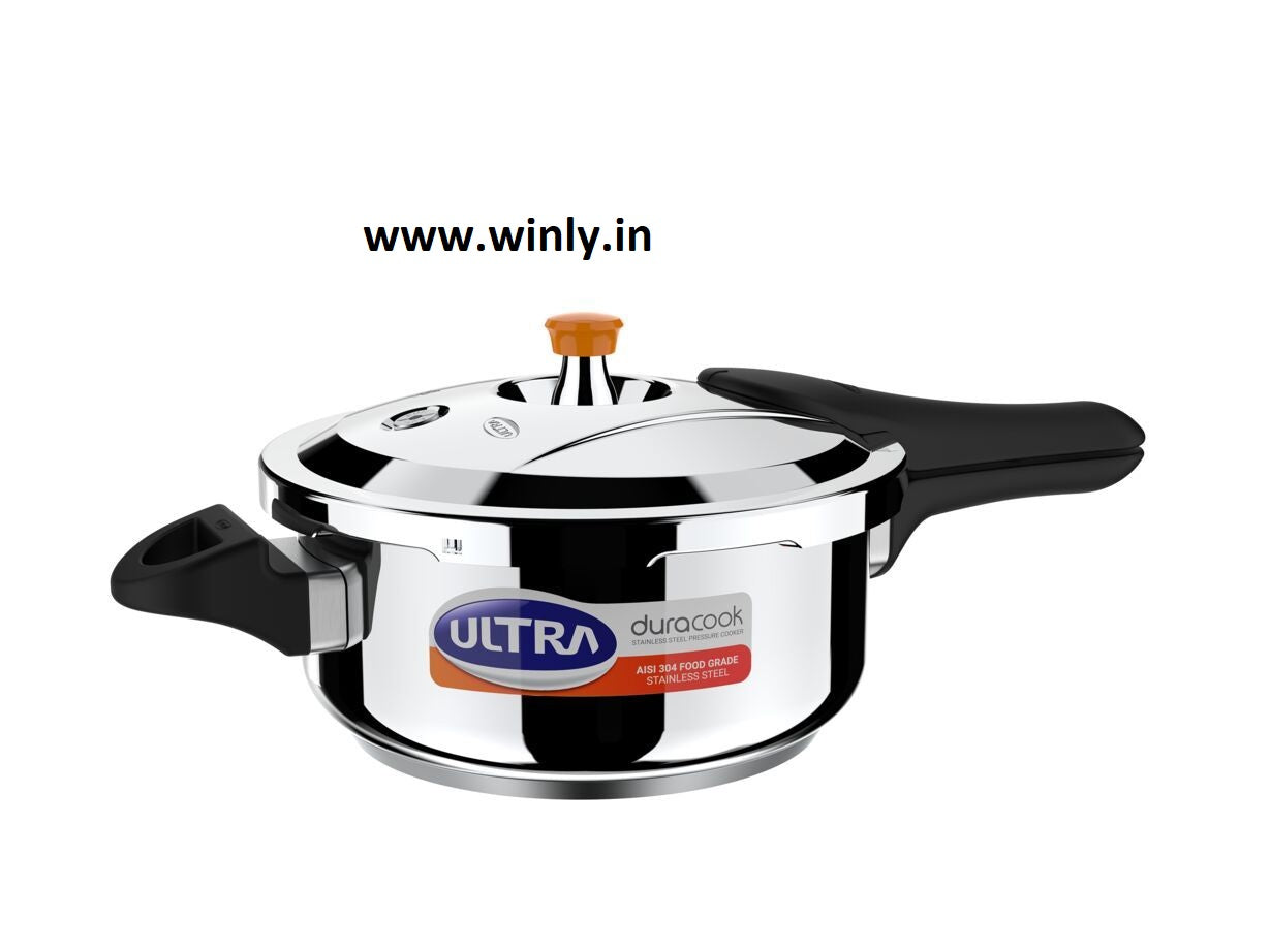 Ultra Duracook 4L Pressure Cooker - Safe & Durable